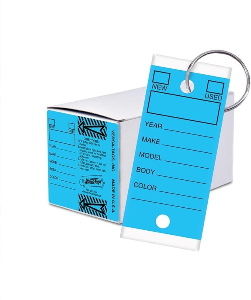 Versa-Tag Key Blue Key Tags | AutoMedics