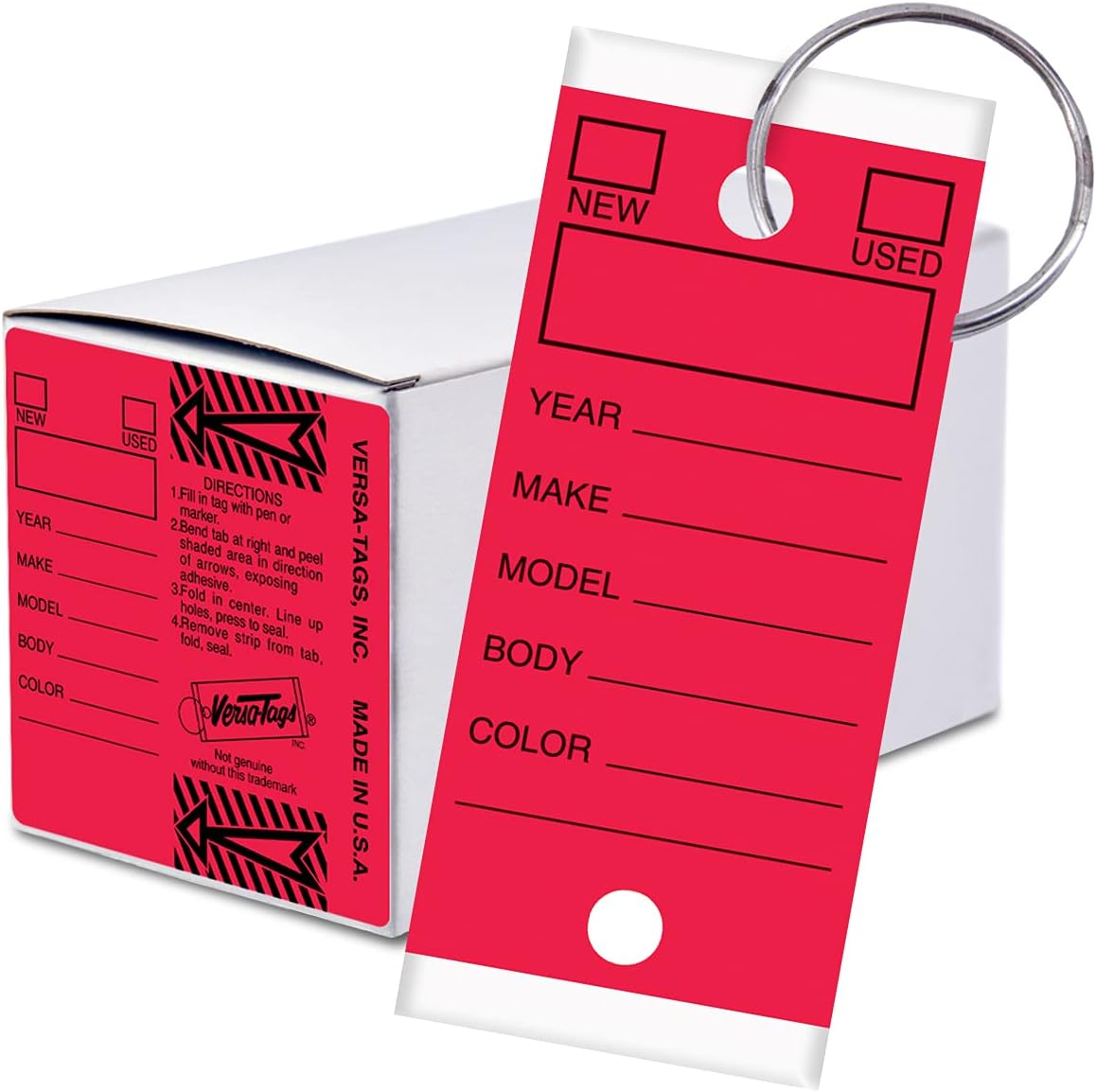 Versa-Tag Red Key Tags | AutoMedics